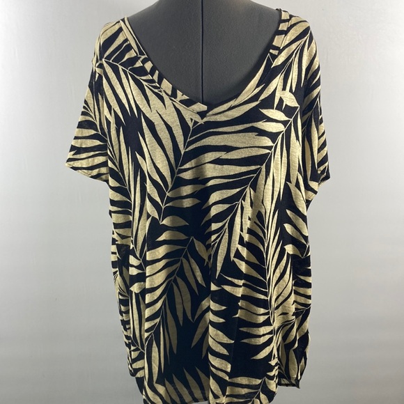 Nicole Miller | Tops | Nicole Miller Women Top 0 Linen Size 2x Black ...